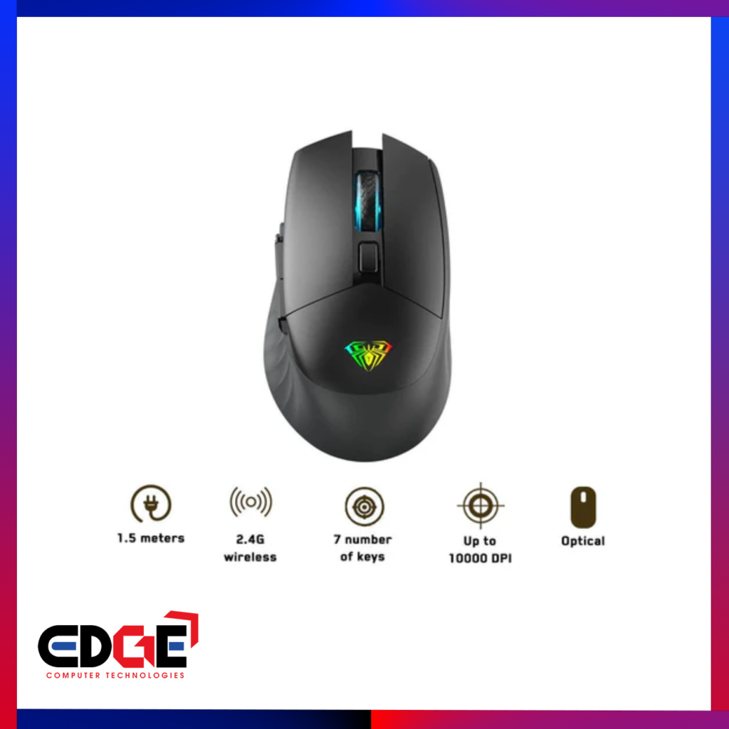 AULA SC520 RGB Dual Mode 2.4G Wireless/Type-C Wired Gaming Mouse – EDGE ...