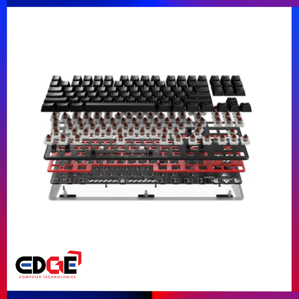 PULSAR Ansi TKL Barebone Keyboard, Black – EDGE Computer Technologies