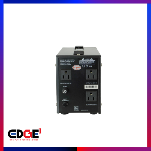 1200VA/500W, POWERLOGIC AVR-1200F True Rated AVR – EDGE Computer ...