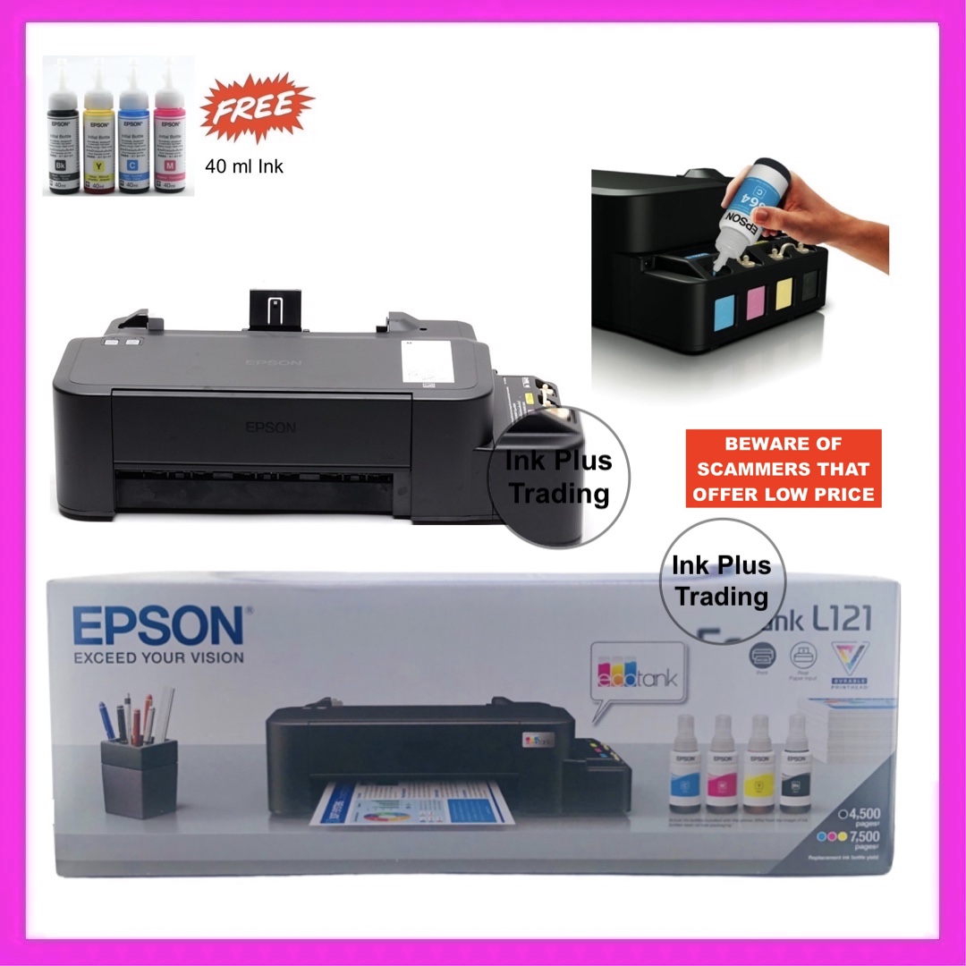 EPSON EcoTank L121 A4 Ink Tank Printer, Print – EDGE Computer Technologies
