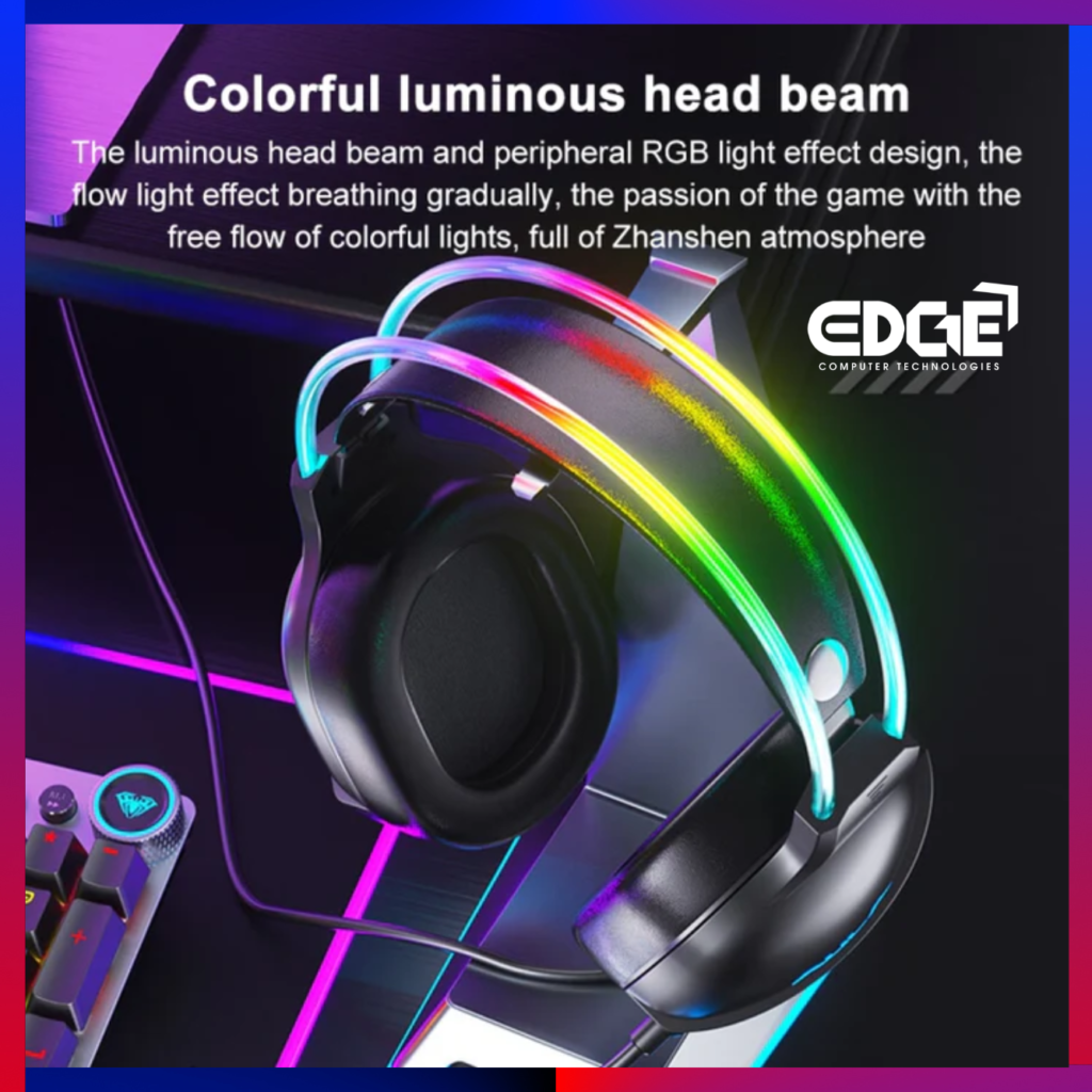 AULA Mountain S503 Wired Gaming Headset, Black – EDGE Computer Technologies