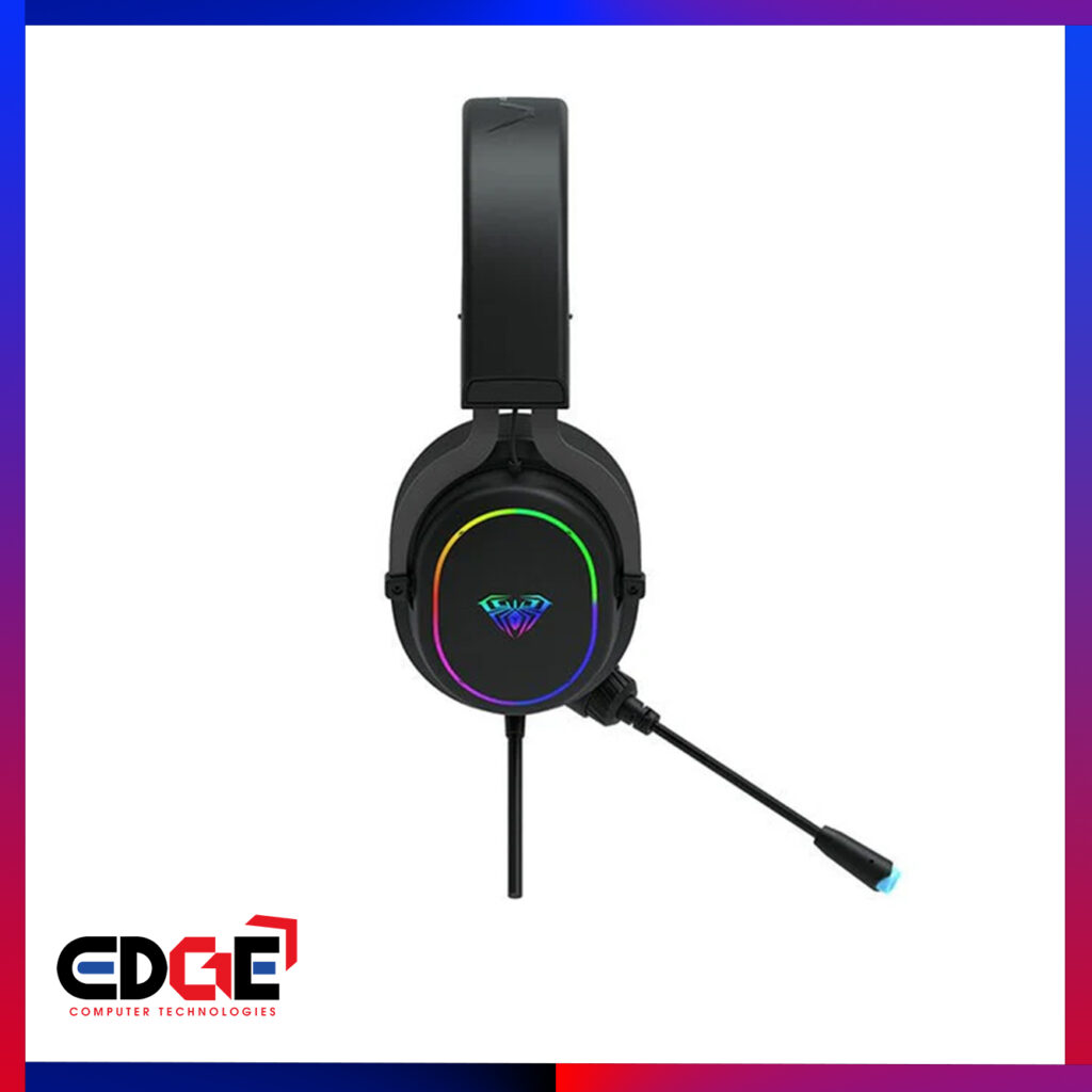 AULA Wind F606 RGB Wired Gaming Headset, Black – EDGE Computer Technologies