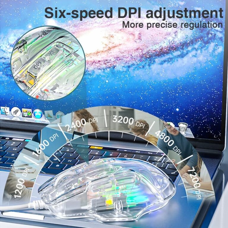 AULA S80 Transparent Wired RGB Gaming Mouse – EDGE Computer Technologies