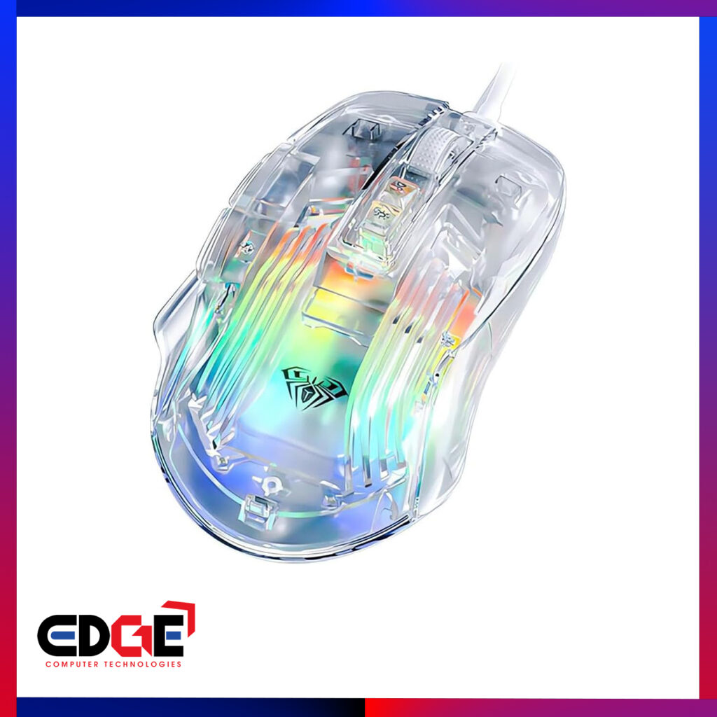 AULA S80 Transparent Wired RGB Gaming Mouse – EDGE Computer Technologies