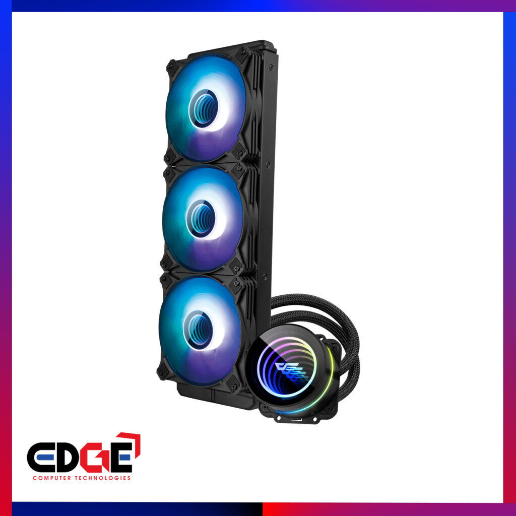 DARKFLASH Twister DX360 V2.6 AIO Liquid CPU Cooler, 3-fans, 800-1800rpm ...