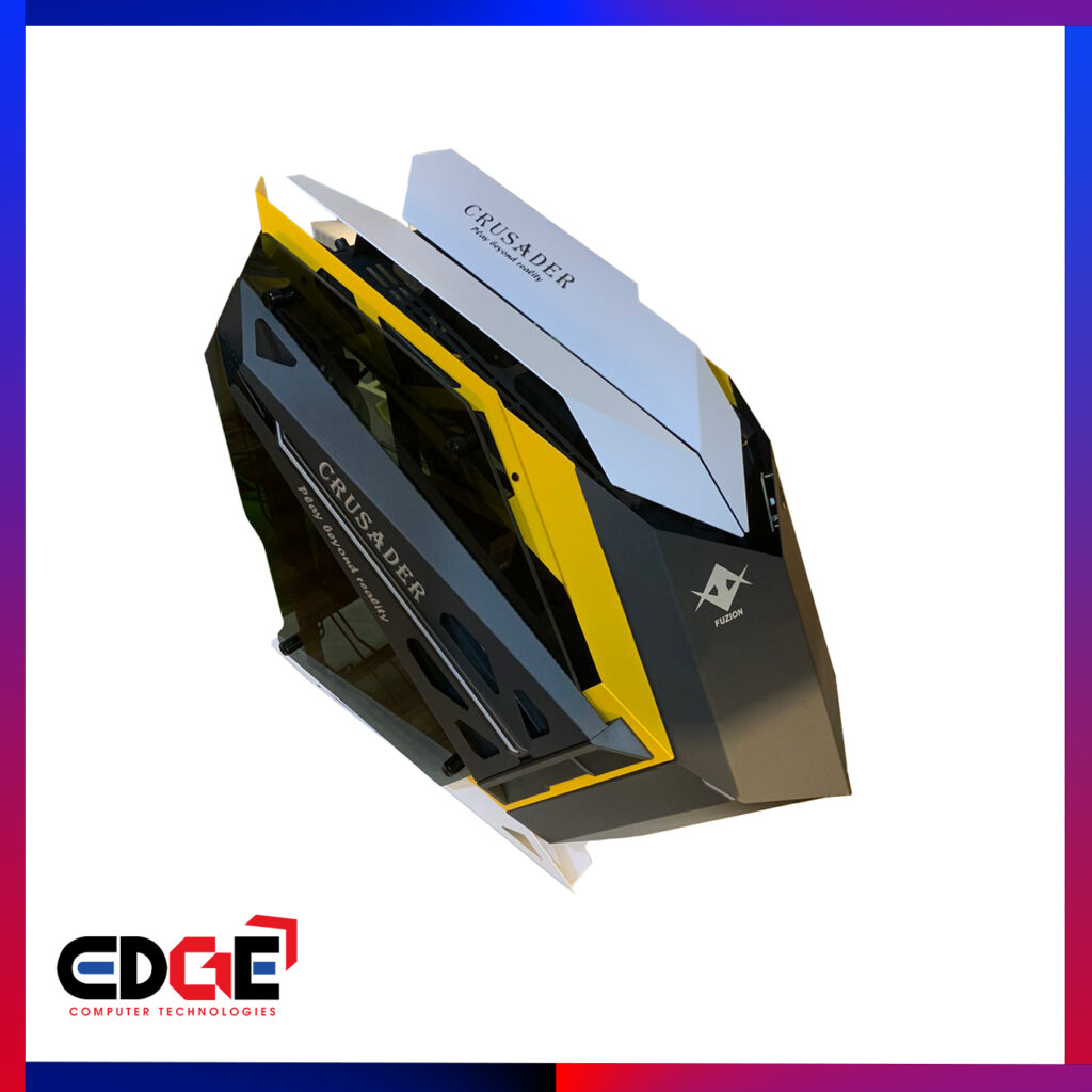 FUZION Crusader FG0-01B TG w/ RGB LED & 2x12cm Fan Remote Control ...