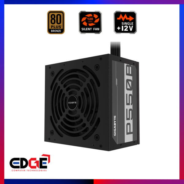 550W, GIGABYTE P550B PSU, 80+ Bronze – EDGE Computer Technologies