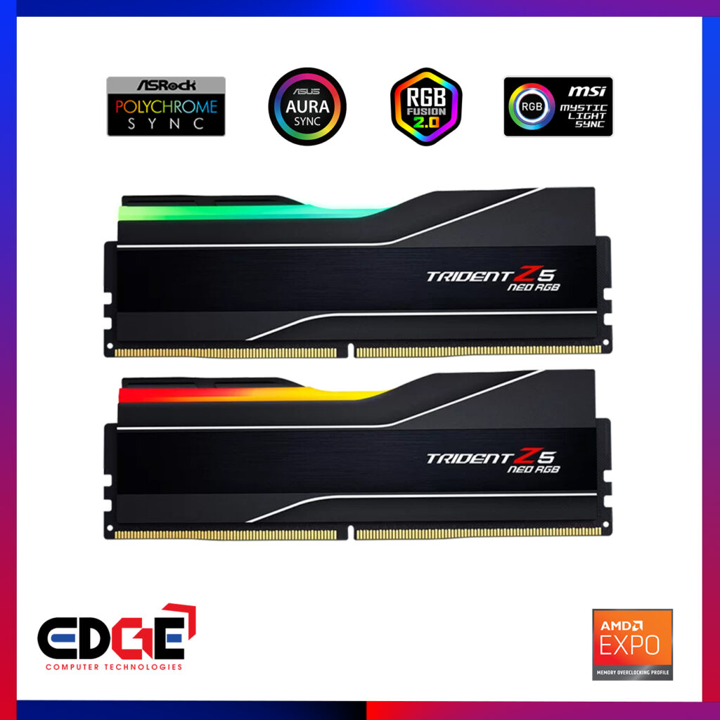GSKILL Trident Z5 NEO RGB DDR5-6000 UDIMM RAM – EDGE Computer Technologies