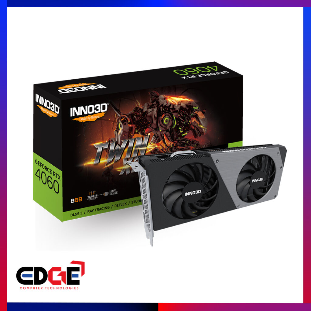 INNO3D RTX 4060 Twin X2 GPU, 8GB GDDR6 – EDGE Computer Technologies