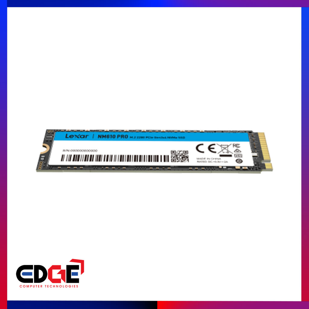LEXAR NM610 PRO PCIe Gen3x4 NVMe M.2 SSD – EDGE Computer Technologies