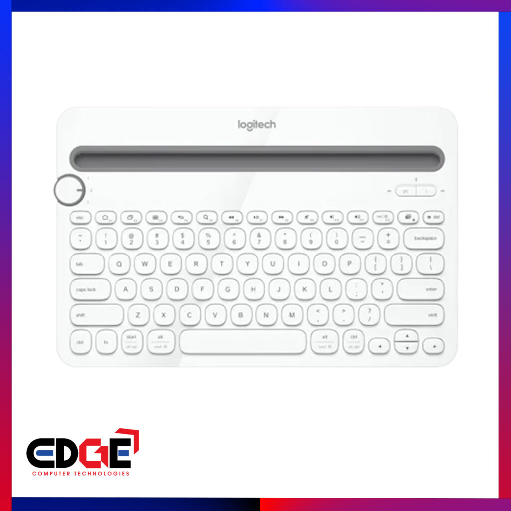 LOGITECH K480 Multi-Device Wireless Keyboard, White – EDGE Computer ...
