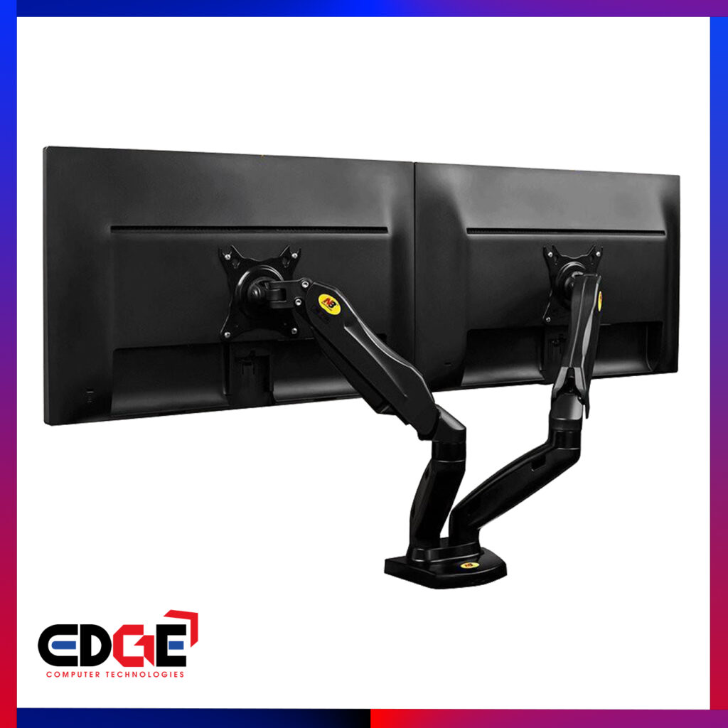 17″-27″, NORTHBAYOU F160 Dual Gas-Strut Flex Desktop Monitor Mount ...