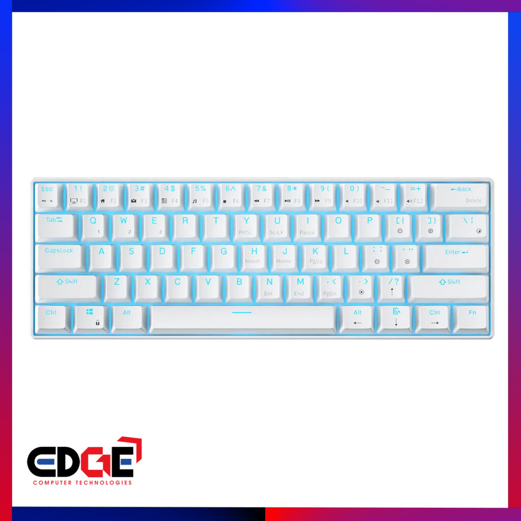 ROYAL KLUDGE RK61 Black Tri-mode RGB 60% Wireless Mechanical Keyboard ...