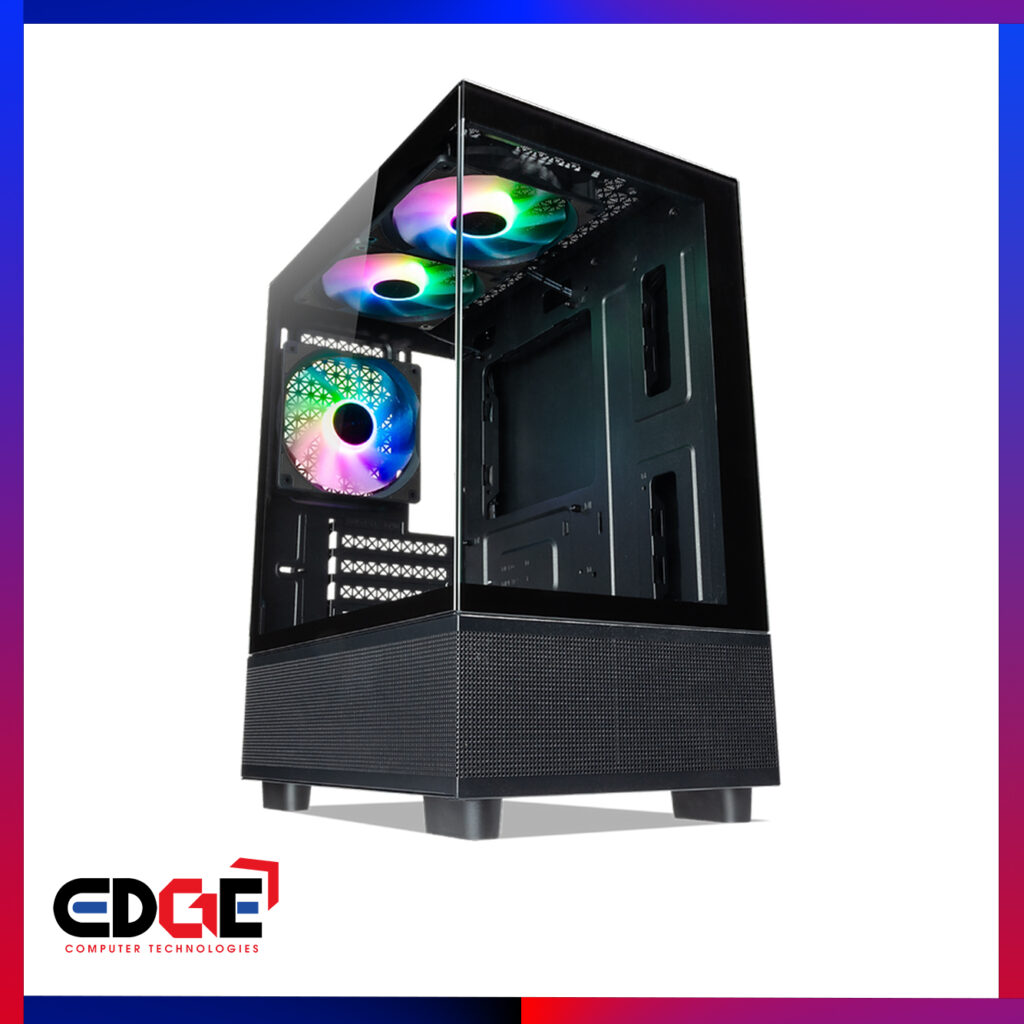 TECWARE Infinity M2 Dual Tempered Glass mATX/ITX PC Chassis, 3*12cm ...