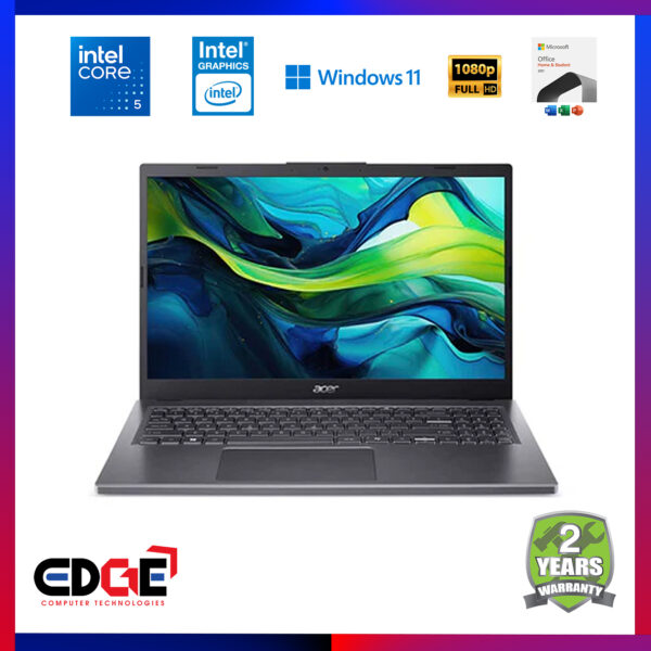 ACER Aspire 15 Laptop, A15-51M-56E2, Intel Core 5 120U, Intel UHD ...