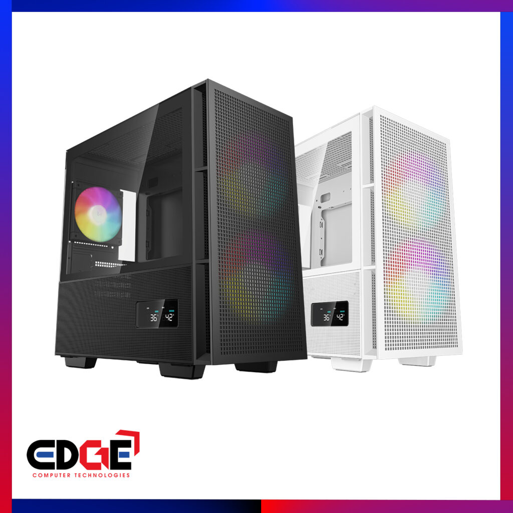 DEEPCOOL CH360 Digital mATX/mITX PC Chassis, 2*140mm PWM ARGB fans ...