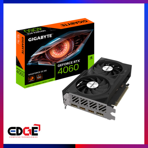 GIGABYTE GeForce RTX 4060 Windforce OC 8G GPU – EDGE Computer Technologies