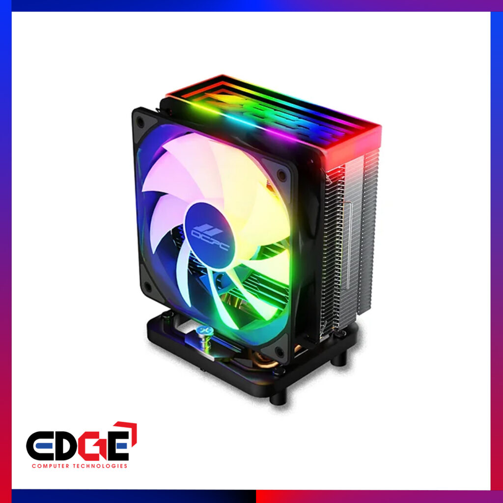 OCPC ICE-120 ARGB CPU Cooler, 800-1800rpm, 4 pin+3 pin ARGB, Black ...