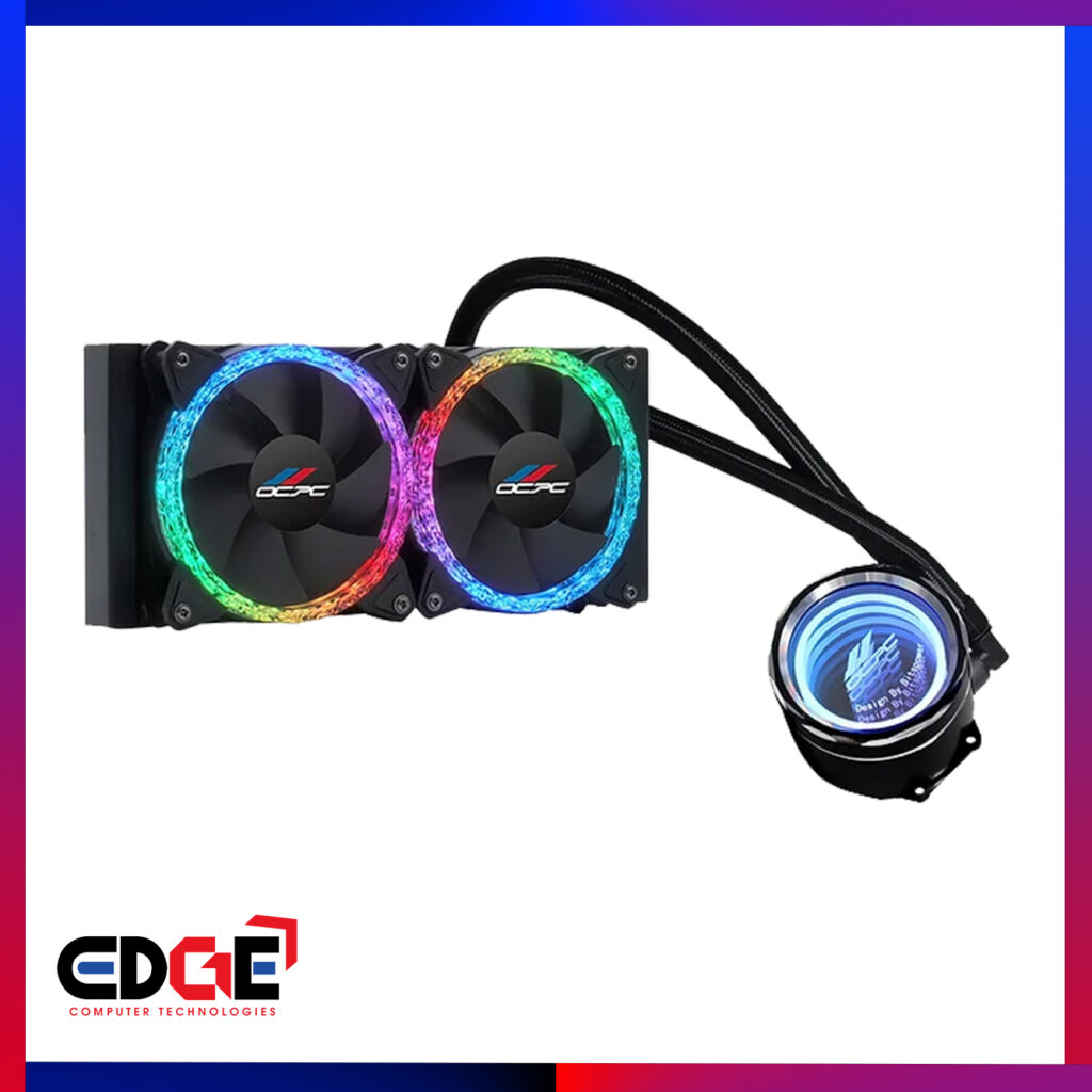 OCPC Turbocool BP-240 AIO Liquid CPU Cooler, Black, 2-fans, 2500rpm, 4 ...