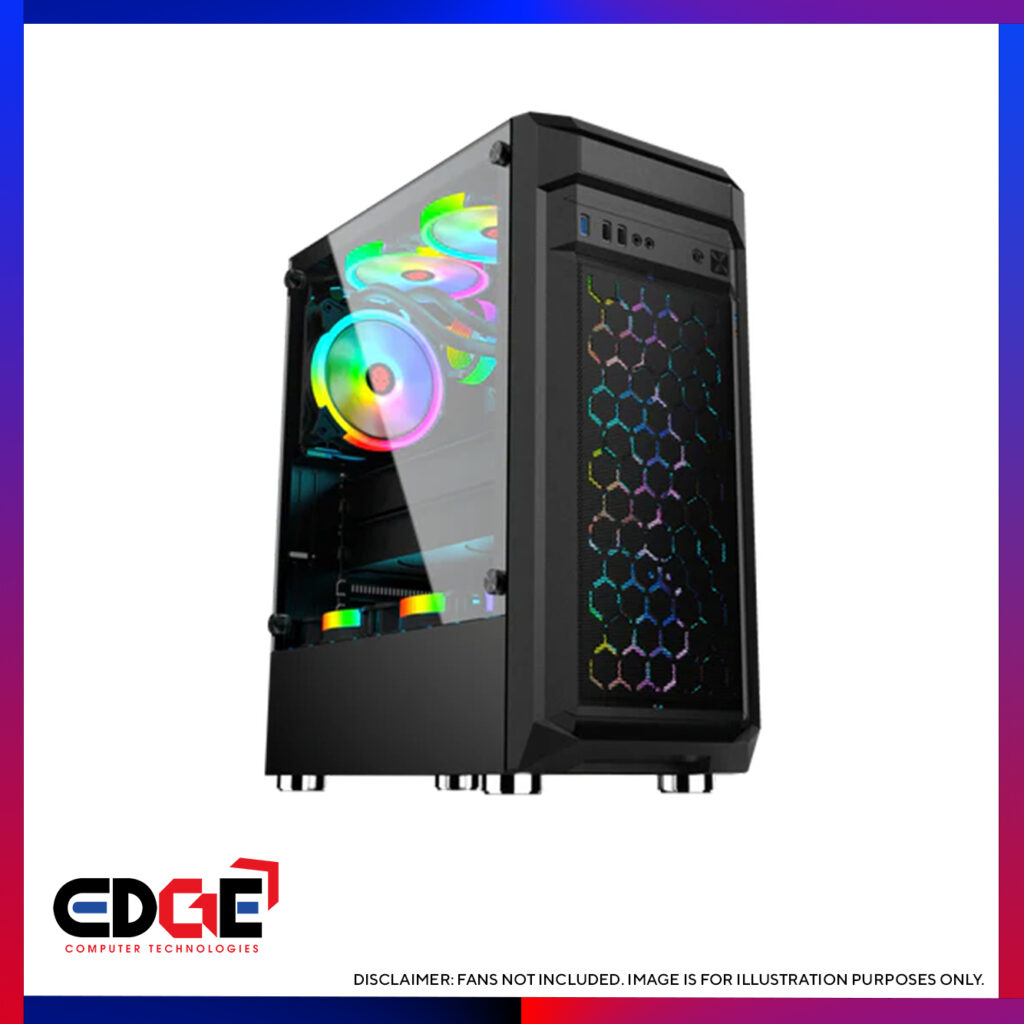 COOLMAN Harley mATX/ITX PC Chassis, Black – EDGE Computer Technologies