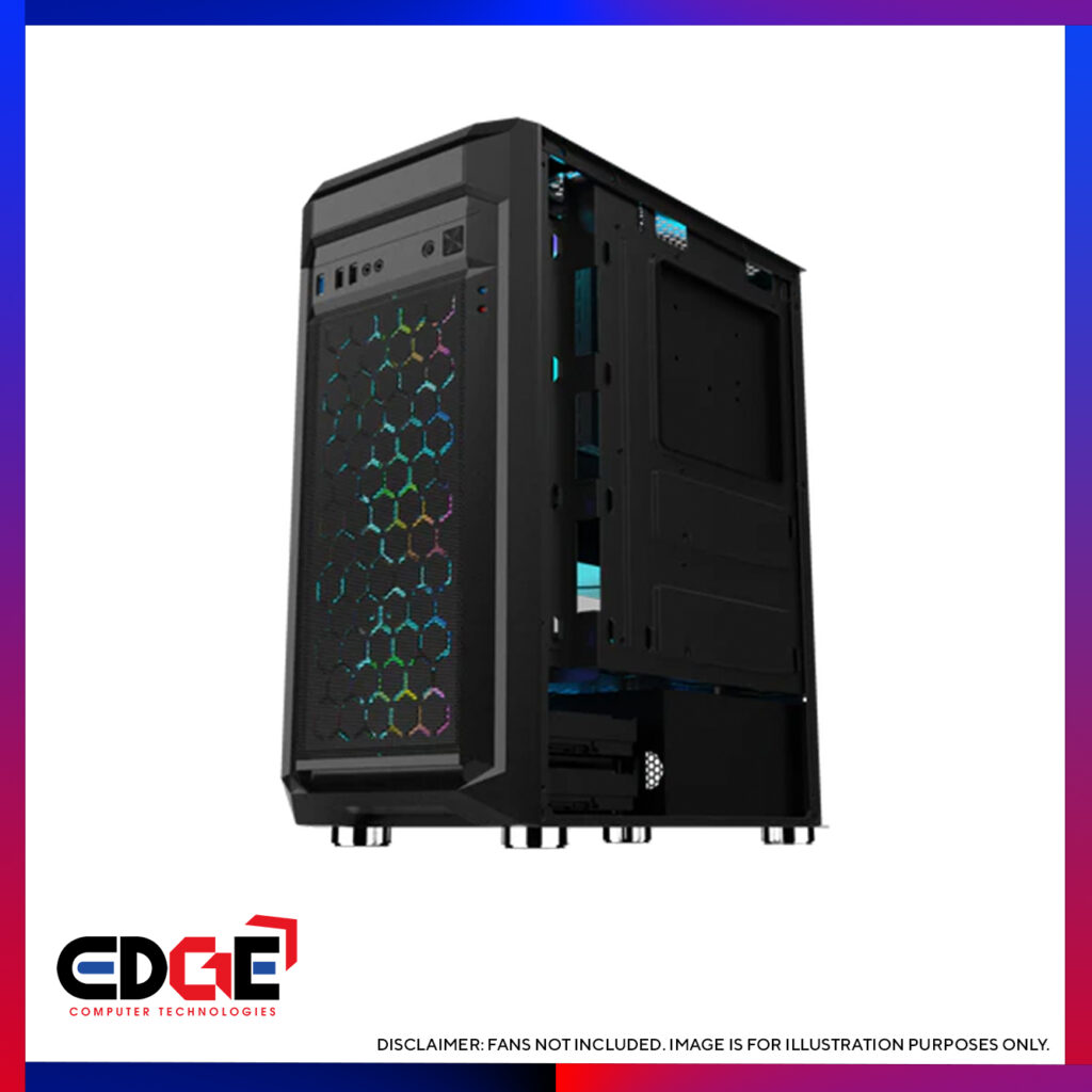 COOLMAN Harley mATX/ITX PC Chassis, Black – EDGE Computer Technologies