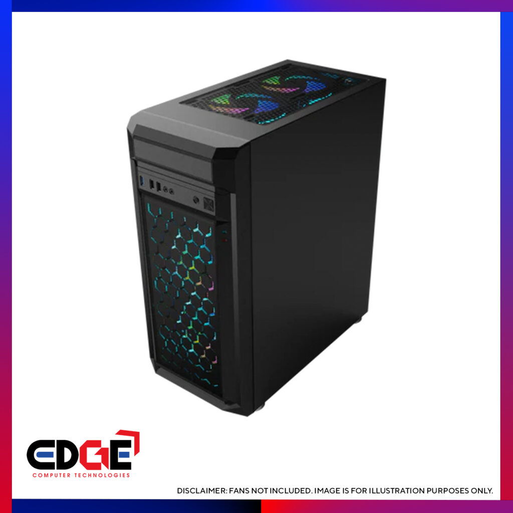 COOLMAN Harley mATX/ITX PC Chassis, Black – EDGE Computer Technologies