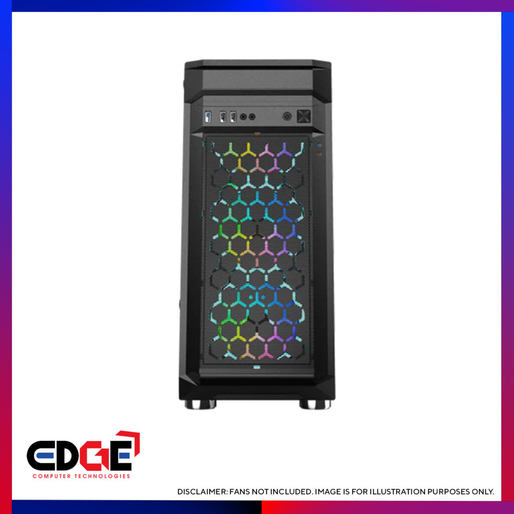 COOLMAN Harley mATX/ITX PC Chassis, Black – EDGE Computer Technologies