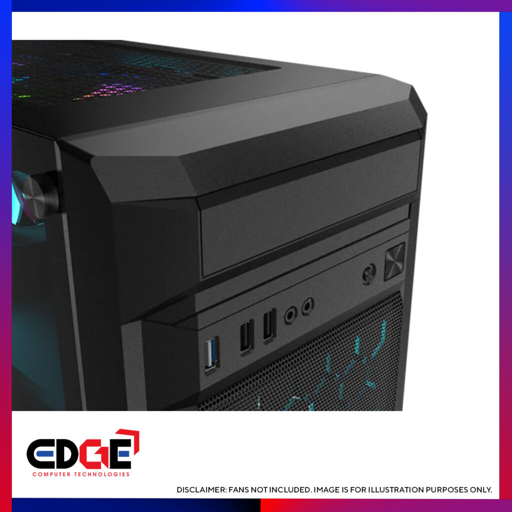 COOLMAN Harley mATX/ITX PC Chassis, Black – EDGE Computer Technologies