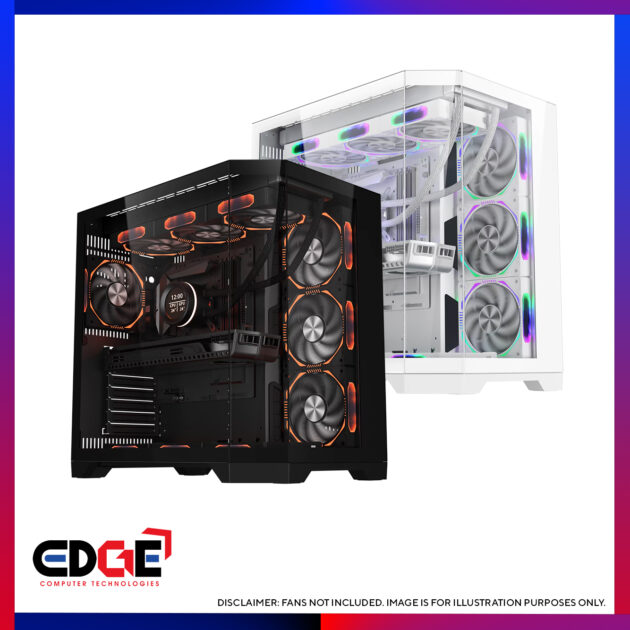 COOLMAN Spectra Luxe Dual Chamber ATX/mATX PC Chassis – EDGE Computer ...