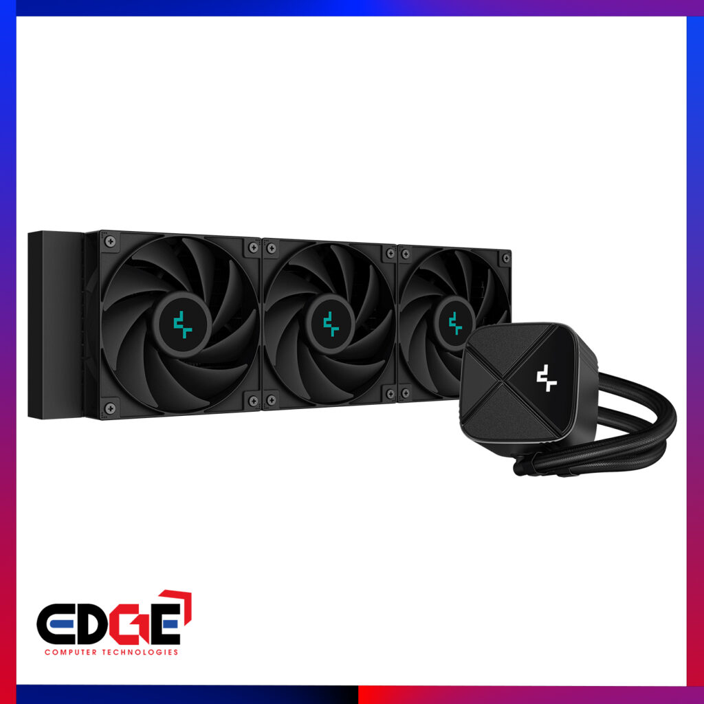 DEEPCOOL LS720S Zero Dark Liquid Cooler, 3-fans, 500-2250rpm, 4-pin PWM ...