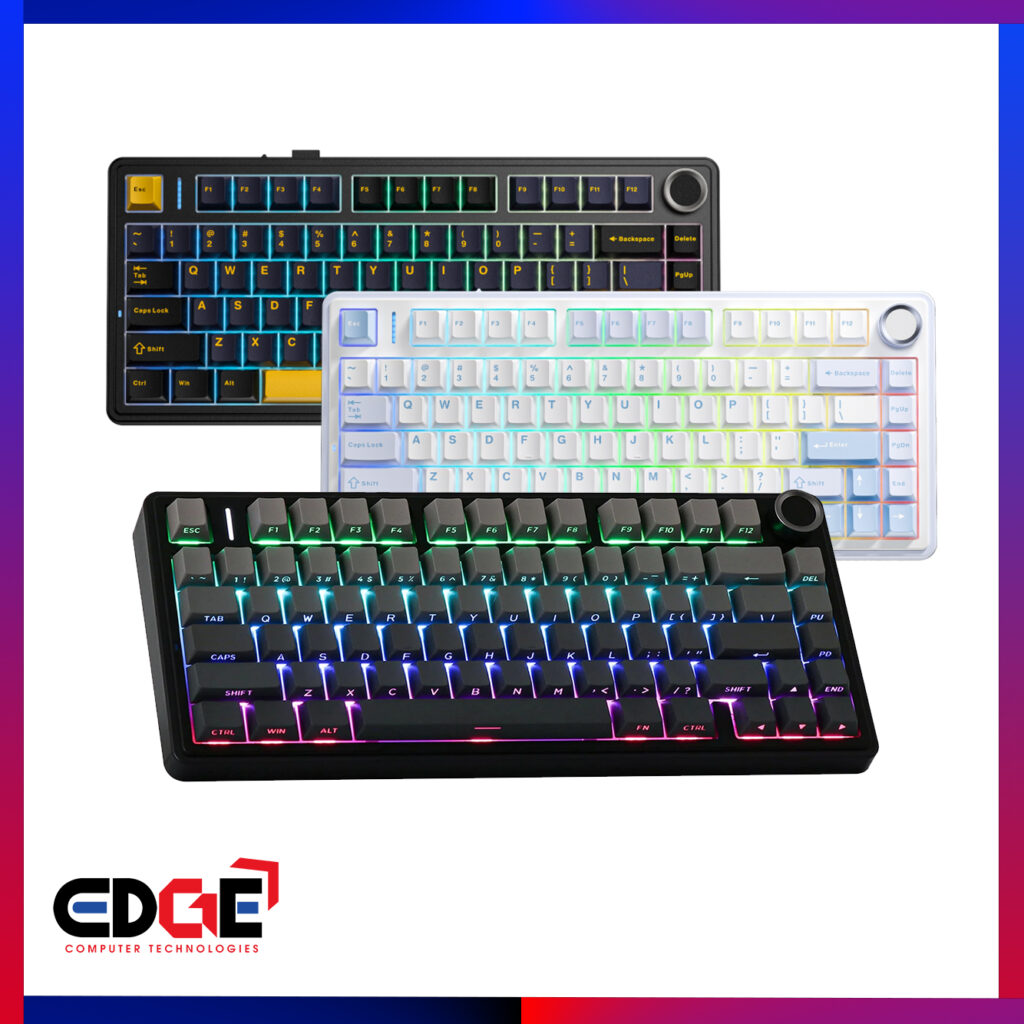 AULA F75 Gaming Mechanical RGB Keyboard White Contour – EDGE Computer ...