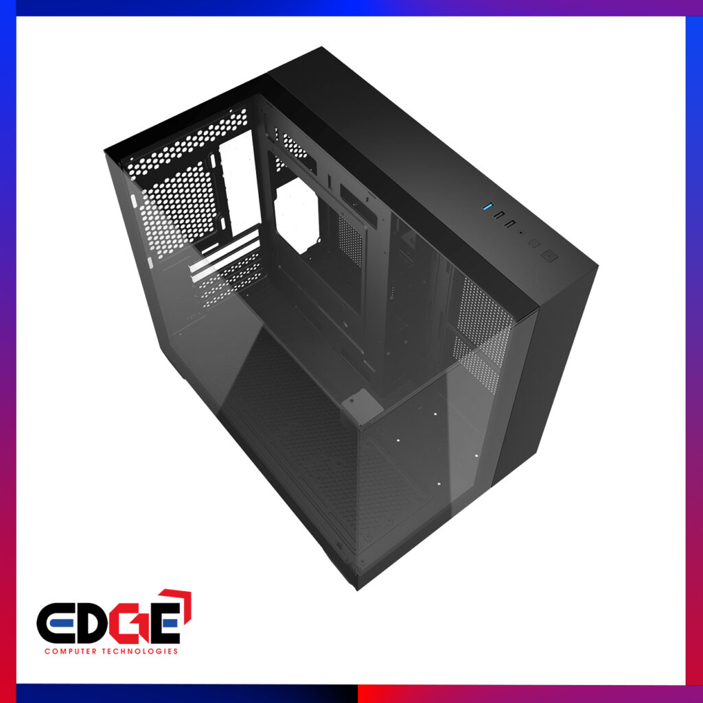 DARKFLASH TH285M Luxury M-ATX Triple-sided Tempered Glass PC Chassis ...