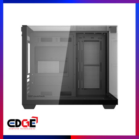 DARKFLASH TH285M Luxury M-ATX Triple-sided Tempered Glass PC Chassis ...