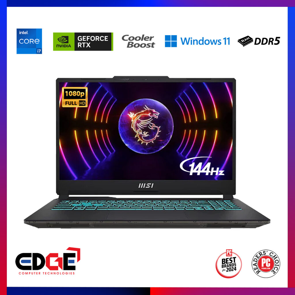 MSI Cyborg 15 A12VF Laptop, A12VF-811PH, Intel Core i7-12650H, RTX 4060 ...