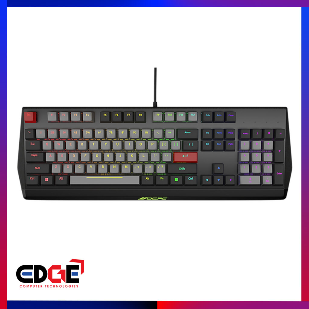 OCPC KR1 RGB Black Hot-Swappable Gaming Keyboard, Red Switch – EDGE ...