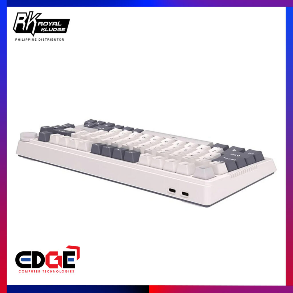 ROYAL KLUDGE RK-H81 White Night Tri-mode RGB 80% Wireless Mechanical ...