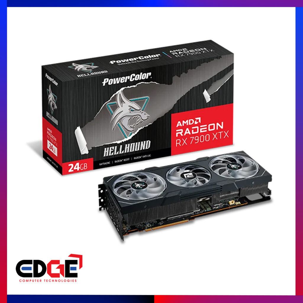 POWERCOLOR Hellhound RX 7900 XTX GPU, 24GB GDDR6 – EDGE Computer ...