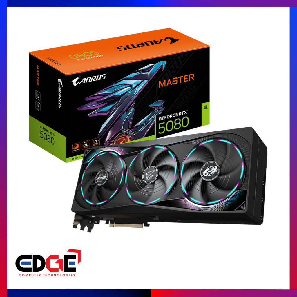 GIGABYTE AORUS GeForce RTX 5080 MASTER 16G GPU – EDGE Computer Technologies