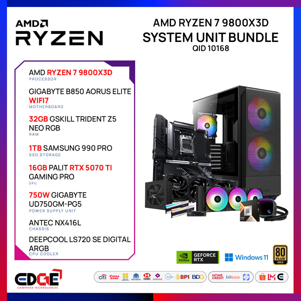 AMD Ryzen 7 5700G | 32GB DDR4 RAM | 1TB SSD (QID 9947) – EDGE Computer ...