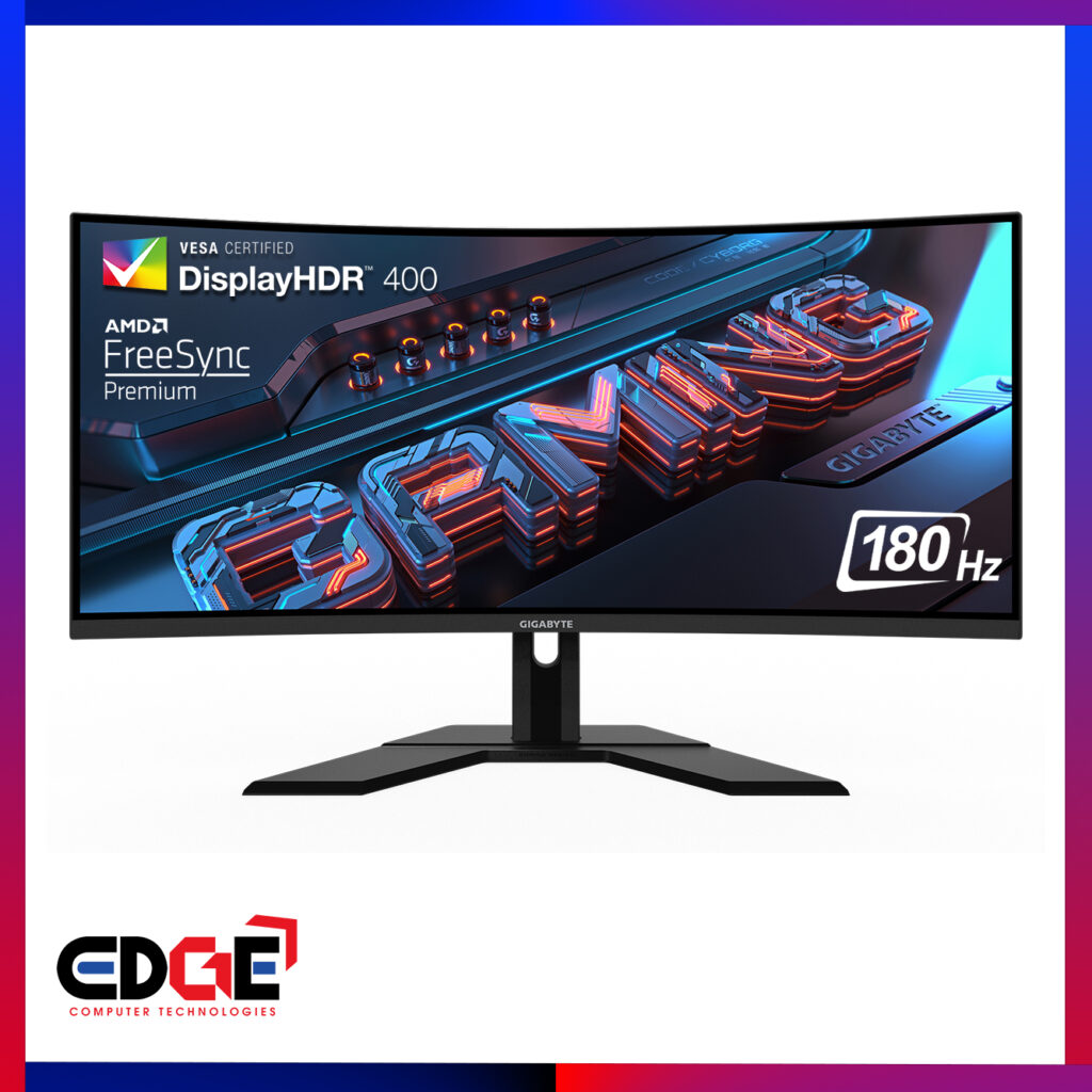 34″ GIGABYTE G34WQCP Gaming Monitor | WQHD | SS VA | 1ms (MPRT) | 180Hz ...