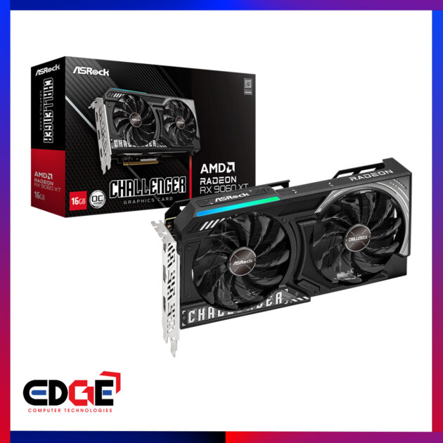 ASROCK AMD Radeon RX 9060 XT Challenger 16G OC GPU – EDGE Computer ...