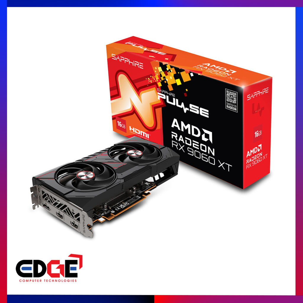 SAPPHIRE PULSE AMD Radeon RX 9060 XT 16G GPU – EDGE Computer Technologies