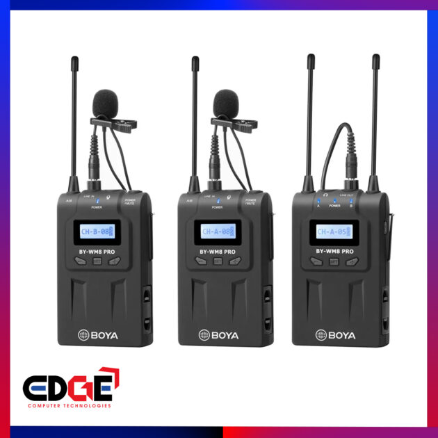 BOYA BY-WM8 PRO K2 | UHF Microphone – EDGE Computer Technologies