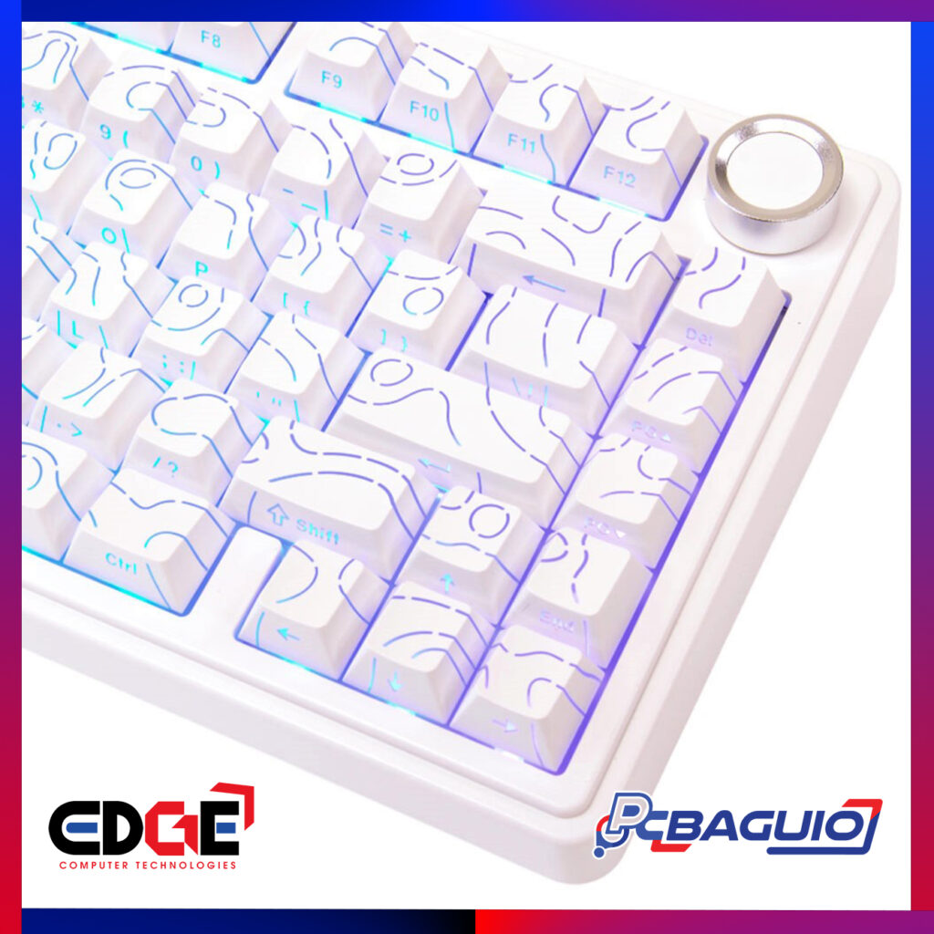 AULA F75 Gaming Mechanical RGB Keyboard White Contour – EDGE Computer ...