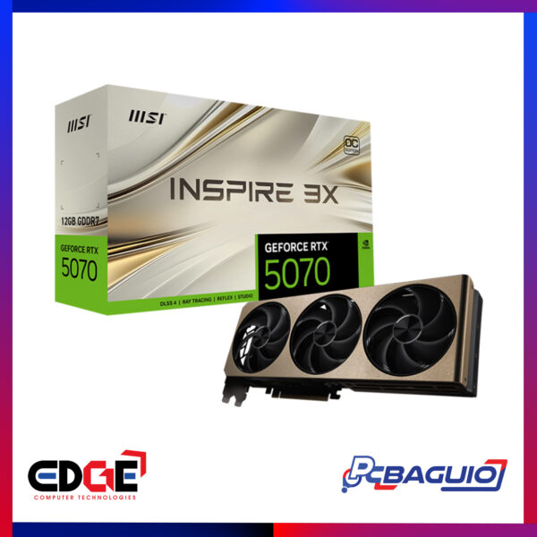 MSI GeForce RTX 5070 INSPIRE 3X OC GPU – EDGE Computer Technologies