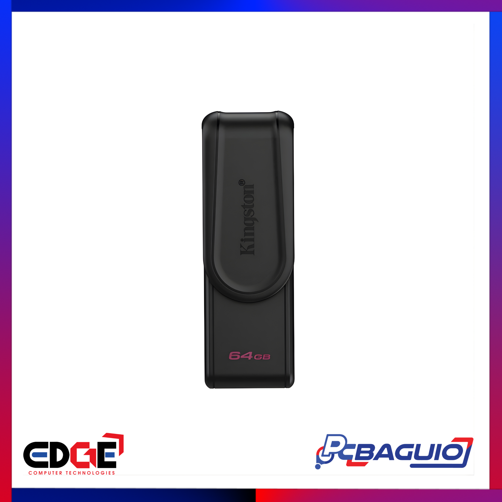 KINGSTON DataTraveler Exodia S, USB 3.2, Flash Drive, 64GB, Black ...