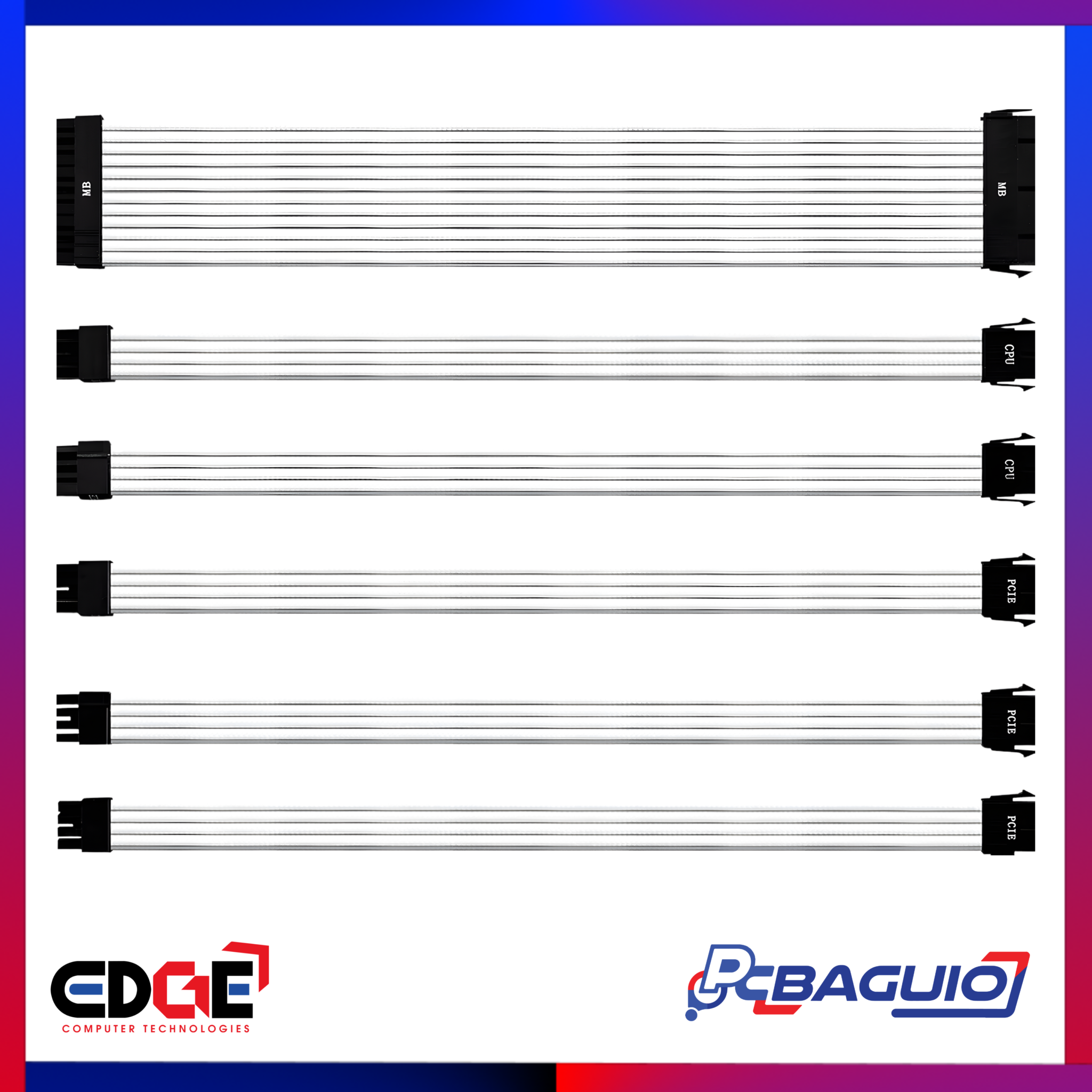 COOLERMASTER PVC Sleeved Extension Cable Kit – EDGE Computer Technologies