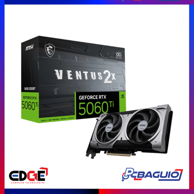 MSI RTX 5060 TI Ventus 2X OC White GPU – EDGE Computer Technologies
