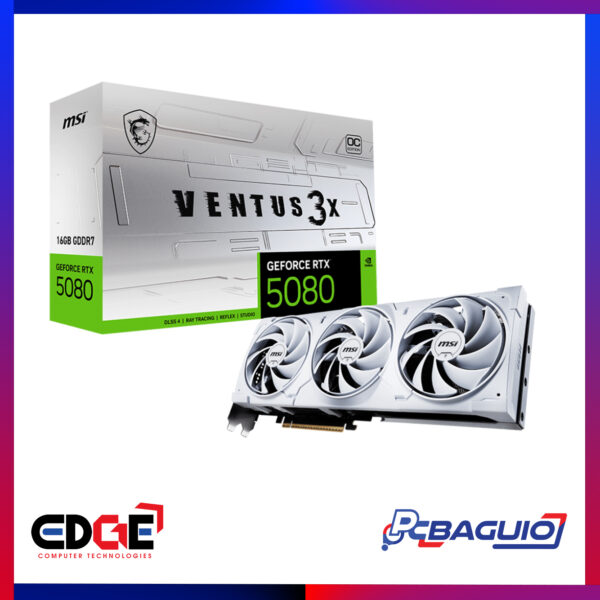 MSI GeForce RTX 5080 16G VENTUS 3X OC White GPU – EDGE Computer ...