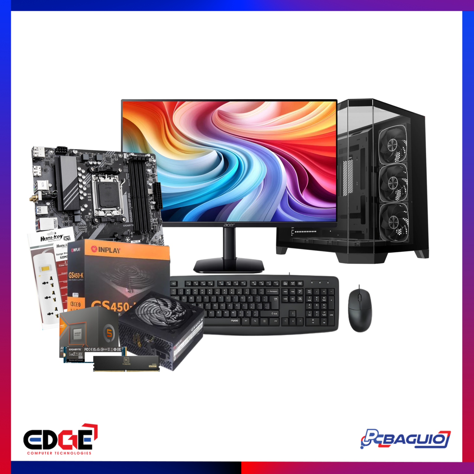 Mariage d’ amour | Ryzen 5 8600G | 16GB DDR5 RAM | 500GB SSD | 27″ FHD ...